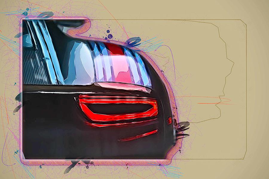 Drawing Martini Racing Tuning Porsche 918 Spyder 2017 Cars Supercars ...