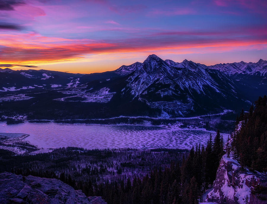 Dreamy Sunrise Over The Canadian Rockies Photograph By Yves Gagnon