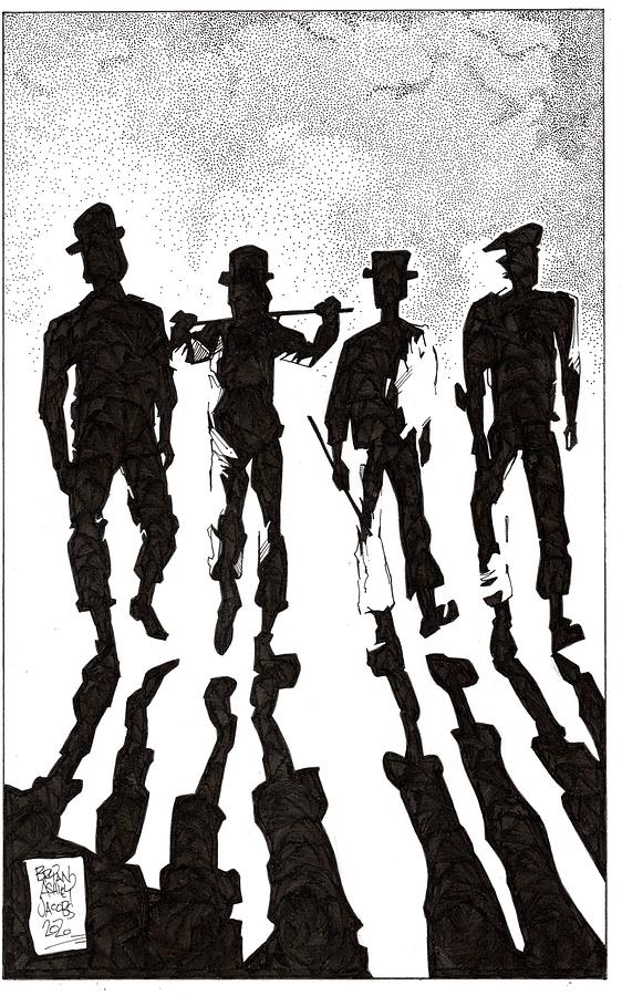 Droogs Drawing by Bryan Jacobs - Fine Art America