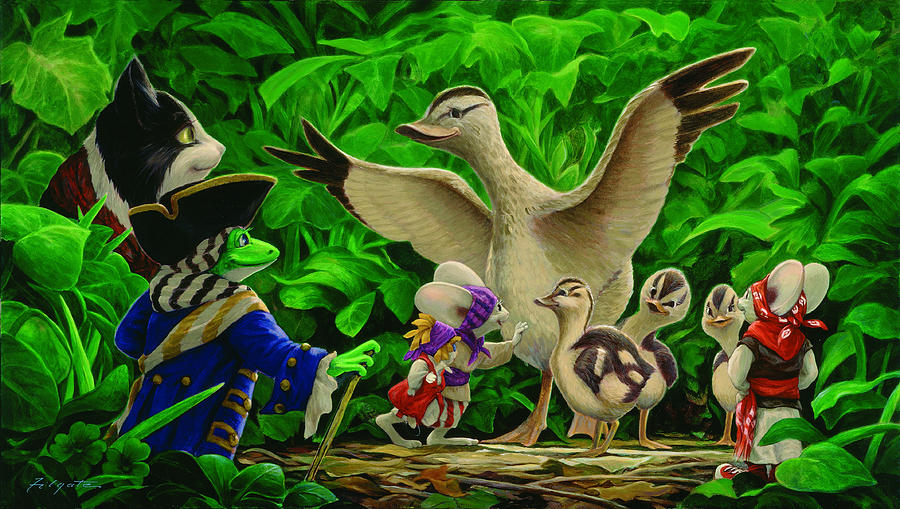 Ducks Painting by Leonard Filgate - Fine Art America