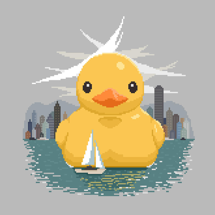 Duckzilla Digital Art by Jamie TranslucentRunner - Fine Art America