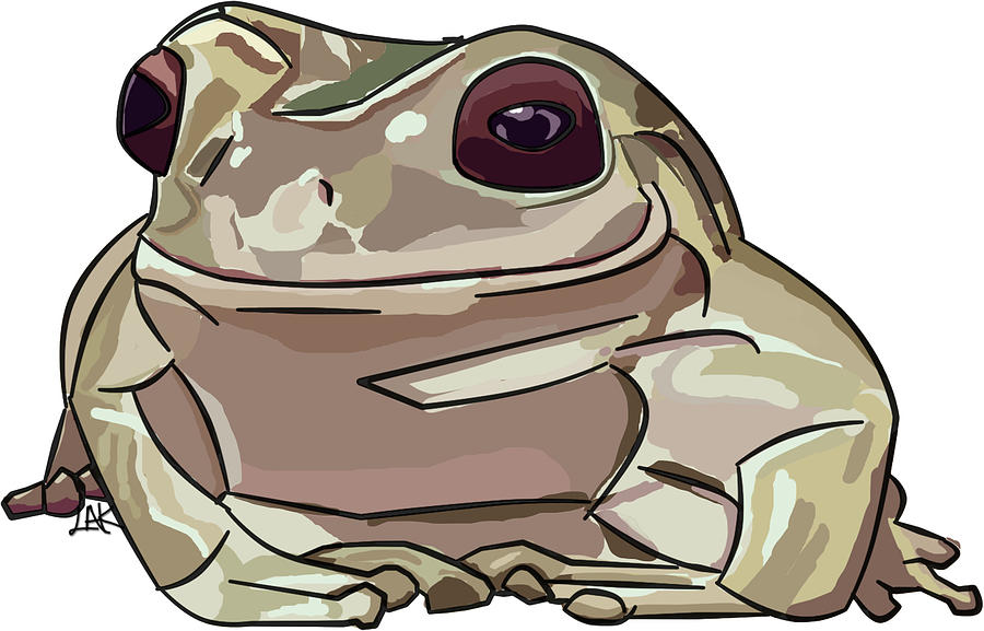 Dumpy Tree Frog Digital Art by Lea Koechle | Fine Art America