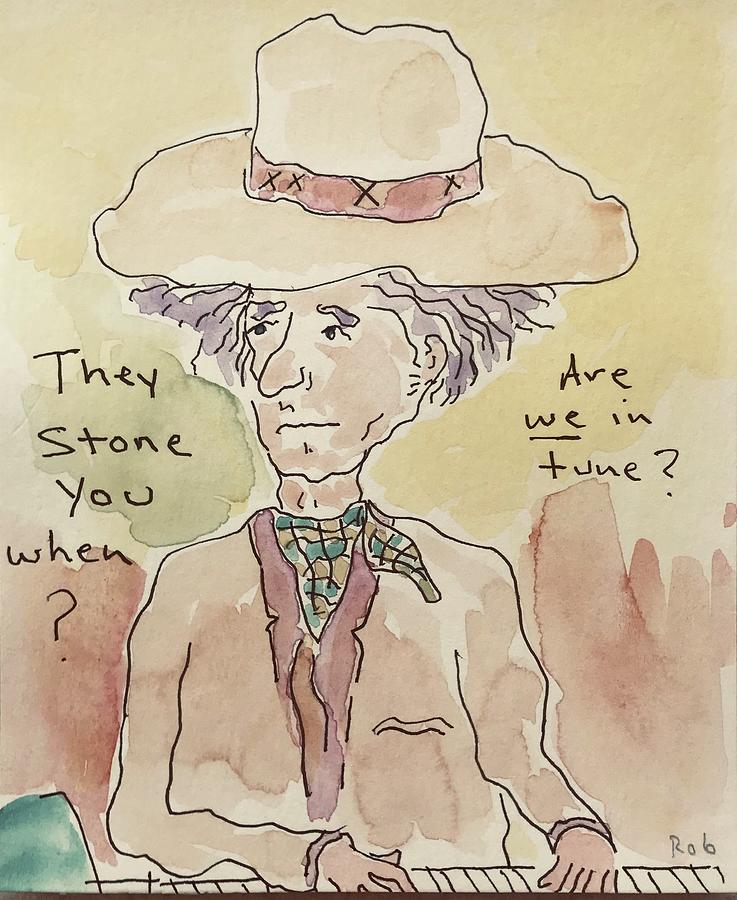 Dylan Drawing by Robert Dougherty - Fine Art America