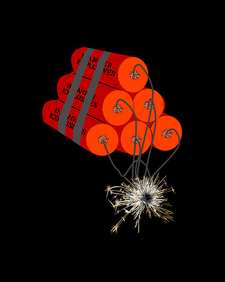 Dynamite Stack - Right Facing X 300 Digital Art by Tom Adkins - Fine ...