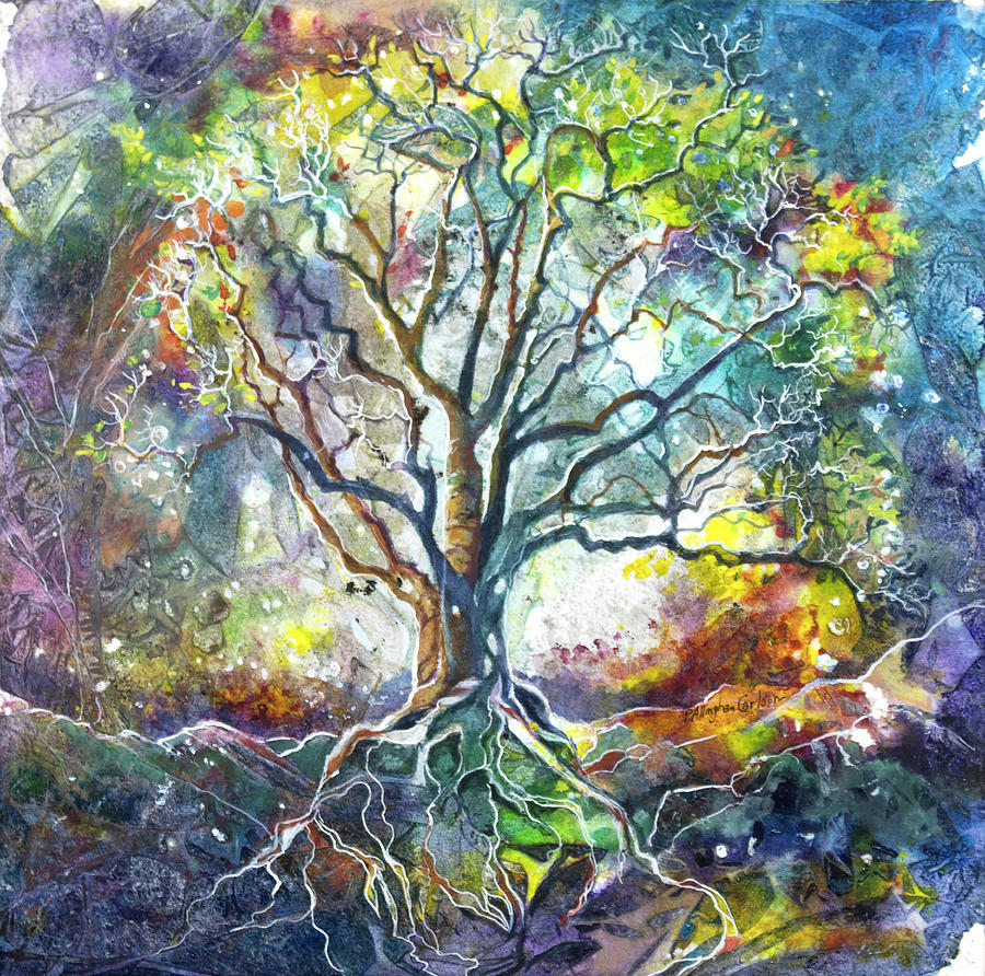 Earth Magic Tree Painting by Patricia Allingham Carlson - Fine Art America