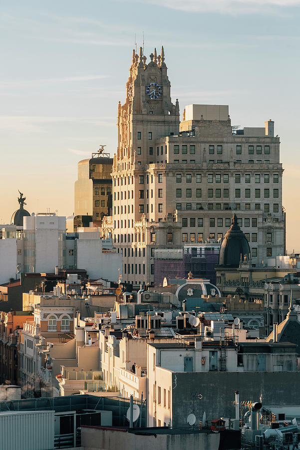 Edificio Telefonica Photograph by Jon Bilous - Fine Art America