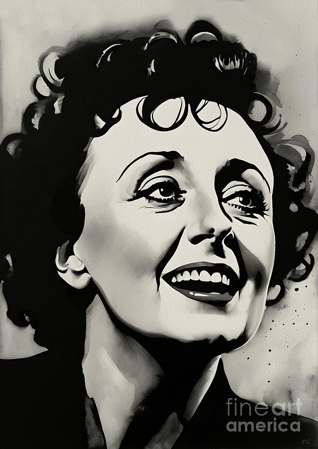 Edith Piaf Painting by Pavel Lukashin - Fine Art America