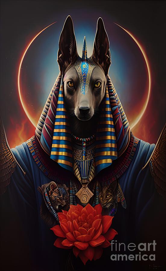 Egyptian God Anubis Digital Art by Ricky Gonzalez - Fine Art America