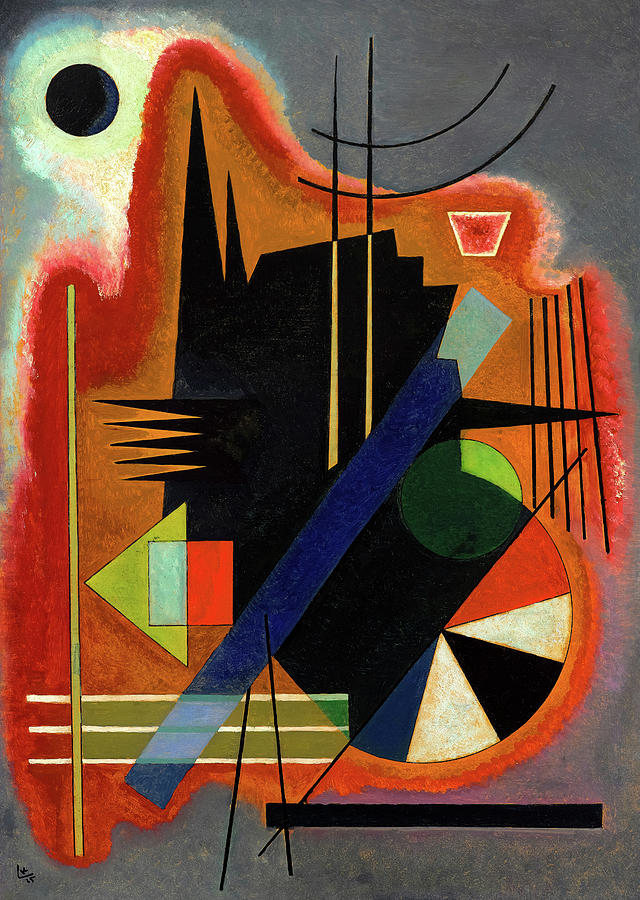 Einige Spitzen, Several Points, 1925 Painting by Wassily Kandinsky ...
