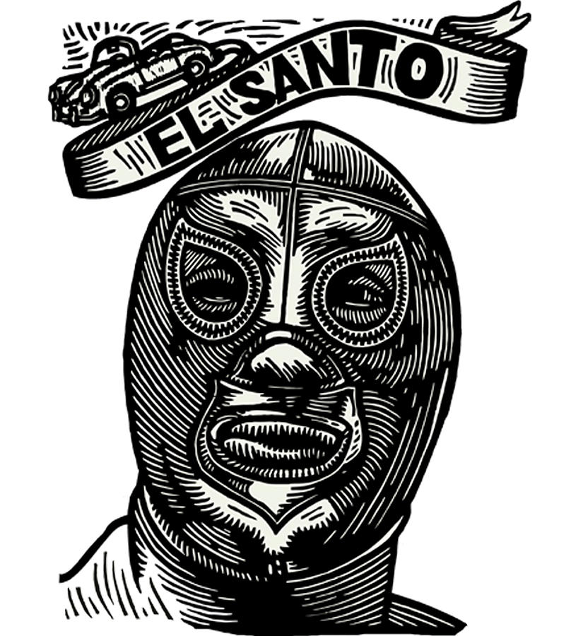 El Santo Mexican Lucha Libre Wrestling Poster Painting by Candice ...