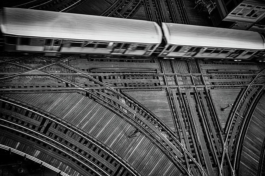 Elevated Train Intersection Photograph by Mike Burgquist | Pixels