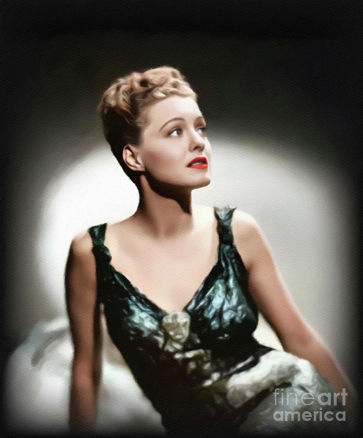 Ellen Drew, Actress Painting by Esoterica Art Agency - Pixels Merch