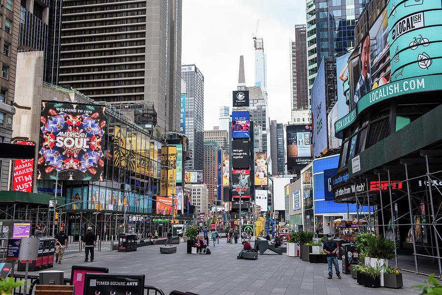 Empty Times Square - 1 Photograph by Sue Nilsson - Fine Art America