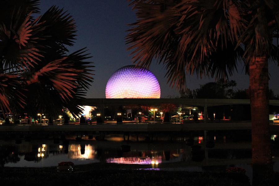 Epcot at Night Photograph by Gregory Mitchell - Fine Art America