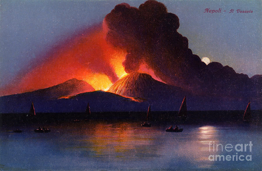 Eruption of Vesuvius, 1906 Photograph by David Lombard | Fine Art America