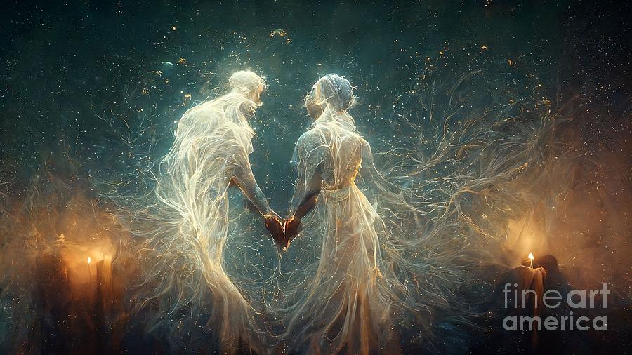 Ethereal art of spiritual relationships in a quantum realm Digital Art ...