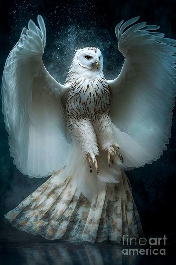 Ethereal Owl Digital Art by Heather King - Fine Art America