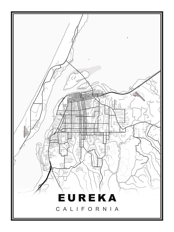 Eureka Map Digital Art by Ipsita Das - Pixels