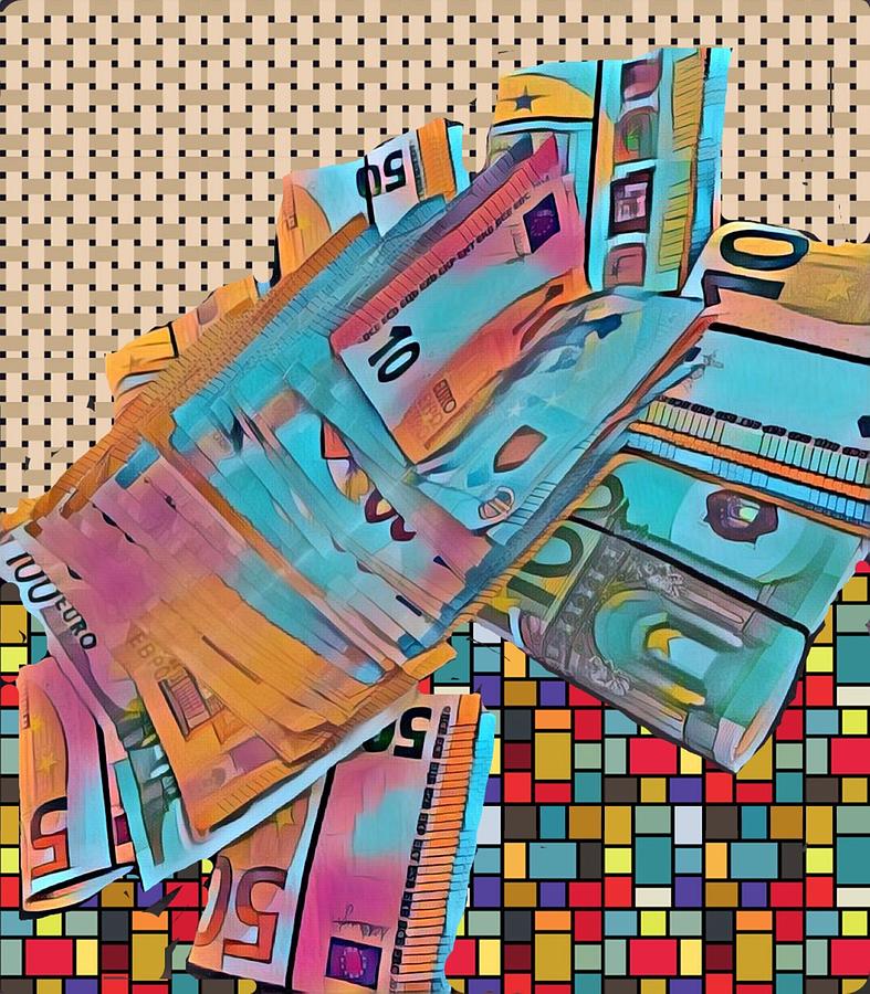 Euro money Painting by Mohamed Targui - Fine Art America
