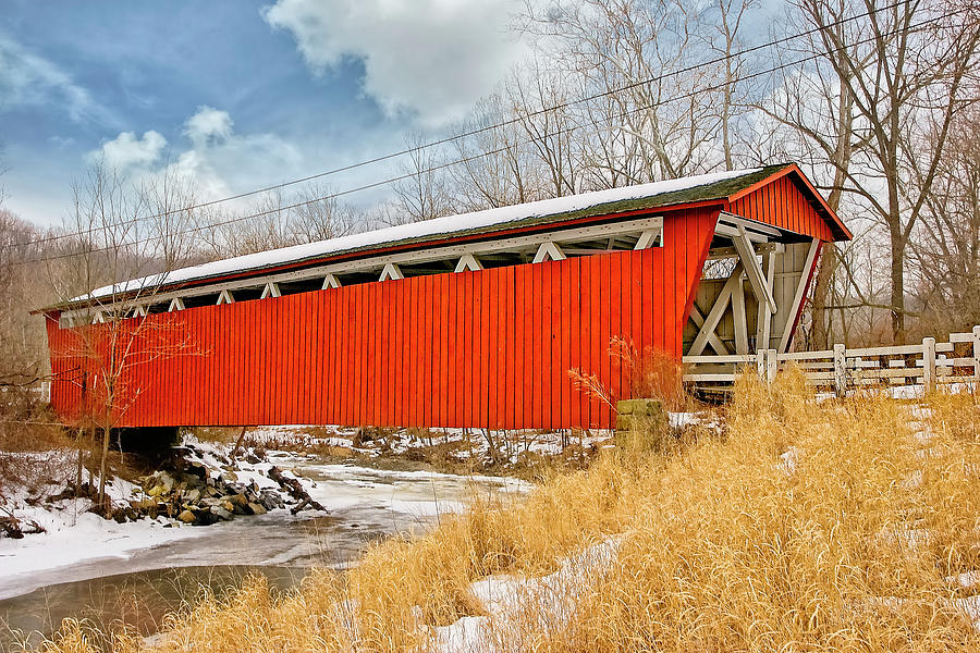 Everett Road Covered Bridge 2 Photograph by Marcia Colelli - Fine Art ...