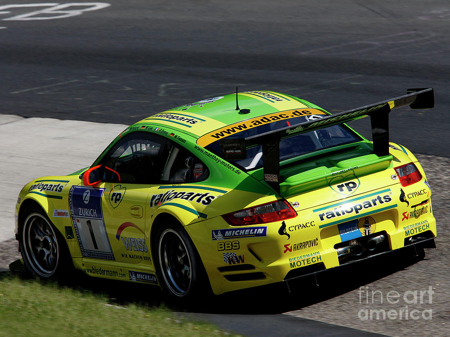 Exclusive race car Porsche 911 GT3 997 RSR 24h Rennen Nurburgring Nordschleife Photograph by ...