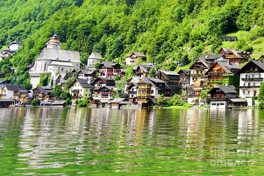 Fairy Tale Town of Hallstatt in the Salzkammergut UNESCO World Heritage Region of Austria 1 of 3 ...