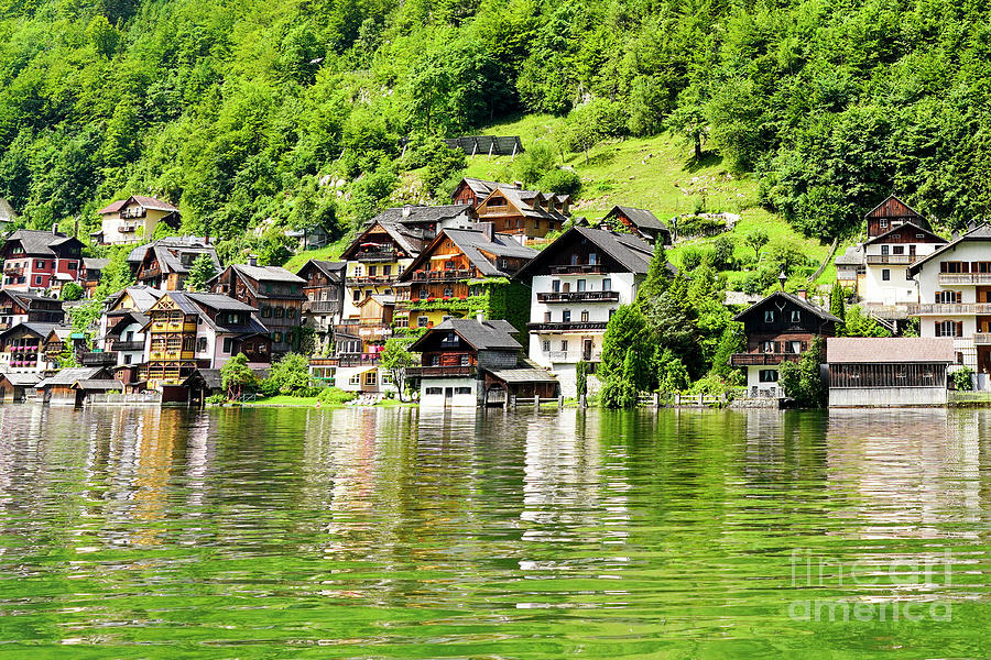 Fairy Tale Town of Hallstatt in the Salzkammergut UNESCO World Heritage Region of Austria 2 of 3 ...