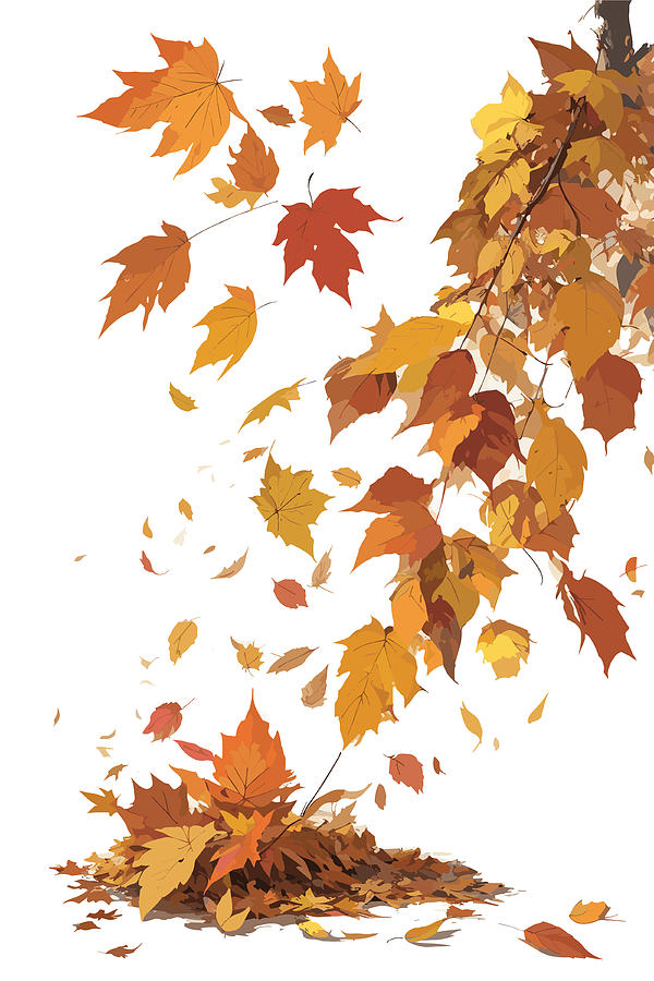 Falling Autumn Leaf Digital Art by Md Ashadulla Hil Galib - Fine Art ...