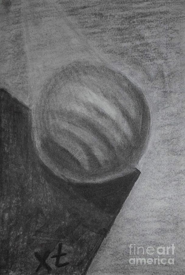 Falling Ball on Table Drawing by Tania Stefania Katzouraki - Pixels