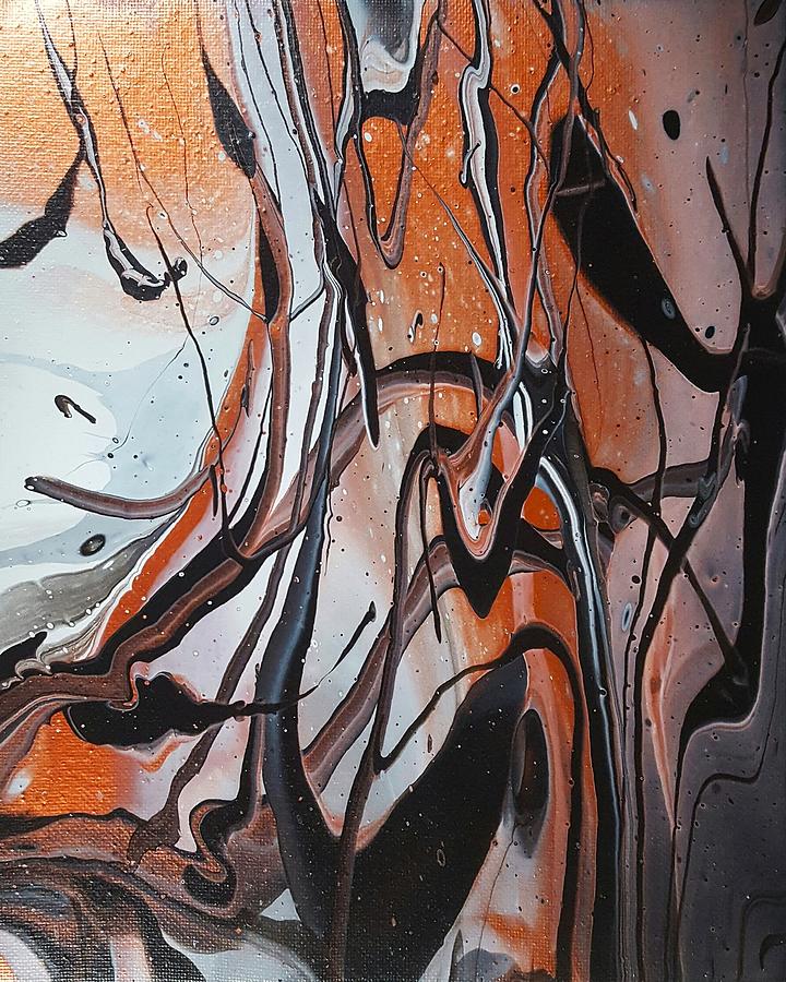 Falling Copper Painting by Jericca Gardner - Fine Art America
