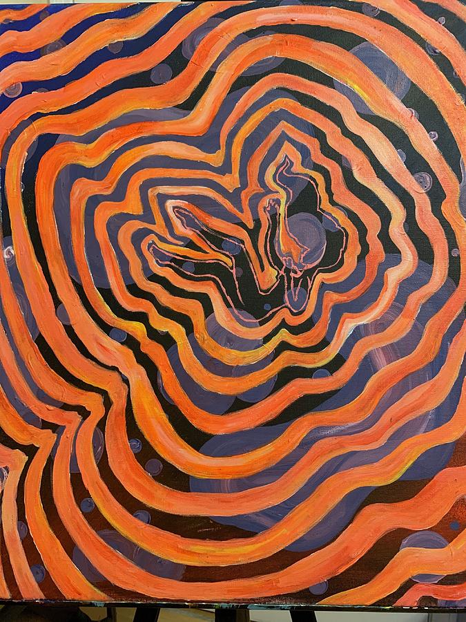 Falling Painting by Mercy Castro | Fine Art America