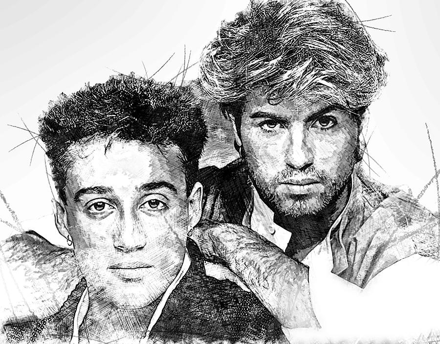 Famous Celebrity Wham English Pop Duo George Michael Andrew Ridgeley ...