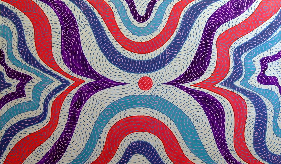 Fancy Patterns Painting by Marina Krylova - Fine Art America