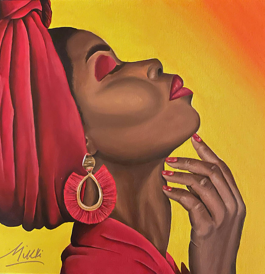 Feeling Red Painting by Mikki Keller - Fine Art America