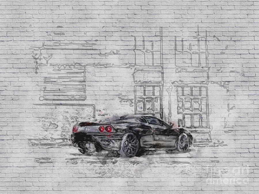 Ferrari 360 Modena Rear Exterior Black Sports Coupe Italian Cars Mixed ...