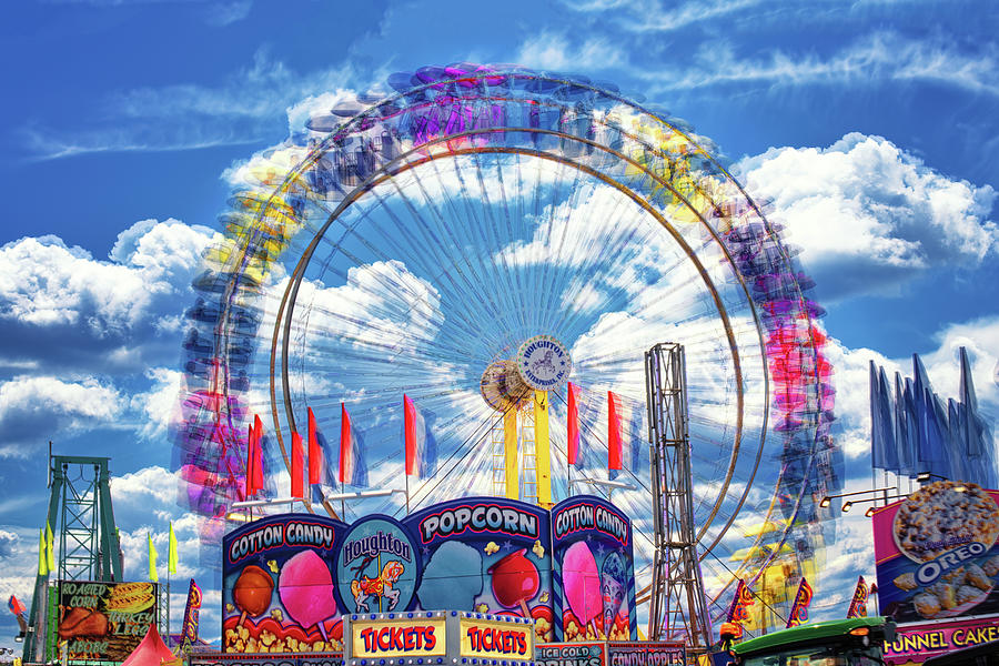 Ferris Wheel Abstract Photograph by Chester Wiker | Fine Art America