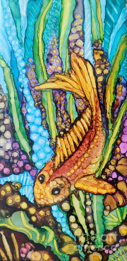 Fiddle Fish Painting by Joan Clear - Fine Art America