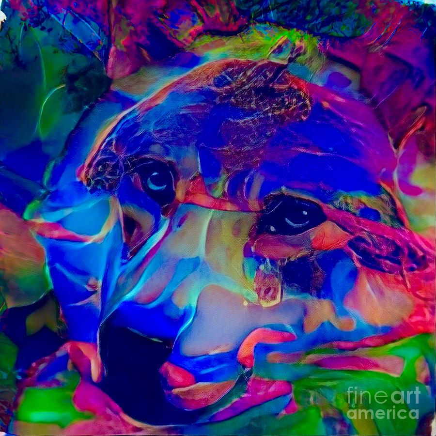 Fido Mixed Media by Caroline Gilmore - Fine Art America