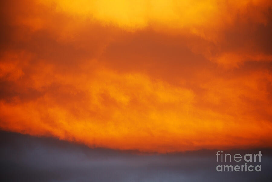 Fiery Sunset Clouds Photograph by Joy Watson - Fine Art America