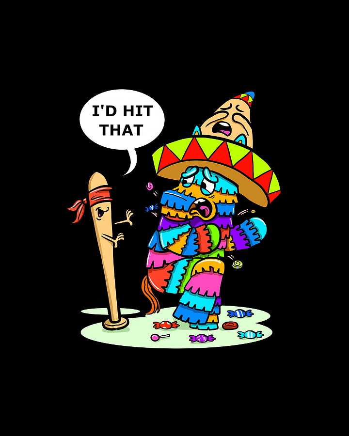 Fiesta Mexicana Party Cinco De Mayo Pinata Digital Art by Colorfulsnow ...