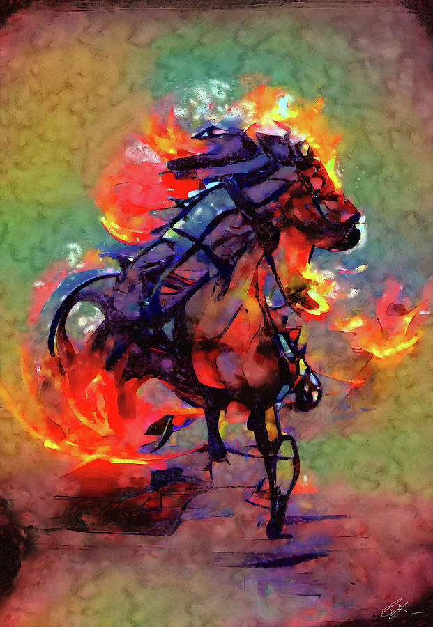 Firesteed Painting by Scott Gaspar | Fine Art America