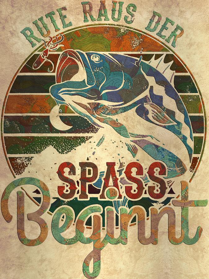 Fishing Fish Mens Rod out of the fun starts fishing Fisher Hook Digital ...