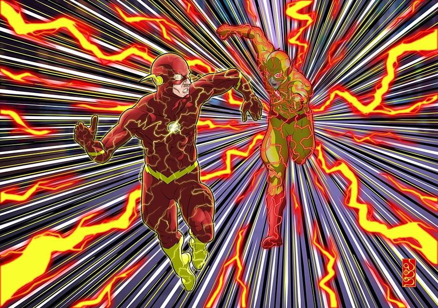FlashReverse Flash Poster Digital Art by Joshua Williams - Fine Art America
