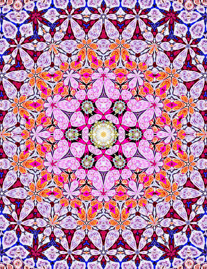 Floral Tile Repeating Pattern Digital Art by Moth Fluff - Fine Art America
