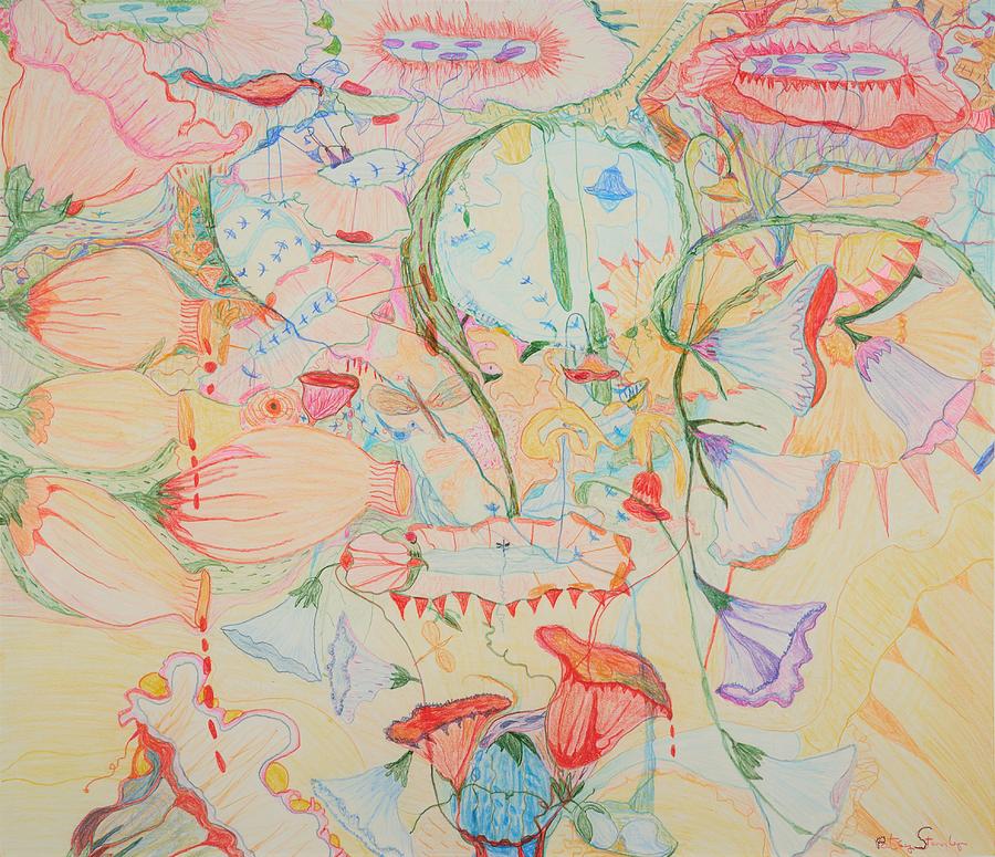 Flora's Stream Drawing by Patsy Stanley | Fine Art America