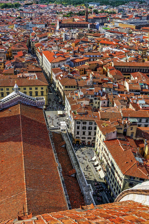 Florence Red Roofs 3. Photograph by Vladimir Rayzman - Fine Art America