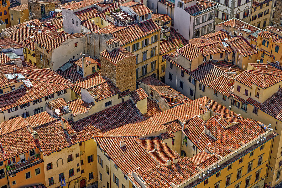 Florence Red Roofs 4. Photograph by Vladimir Rayzman - Fine Art America