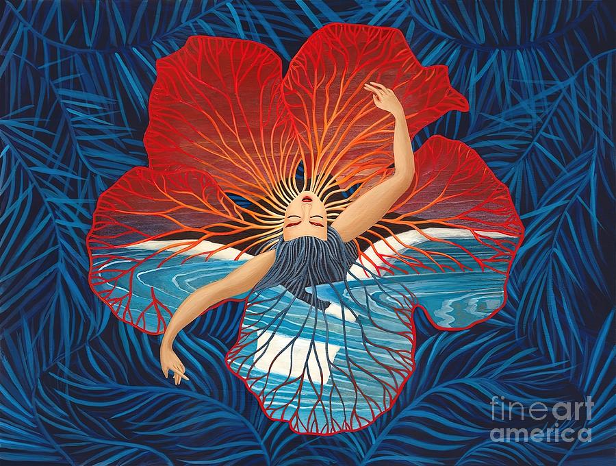 Flower Hawaii Pele Painting by Hunter Chapman - Fine Art America