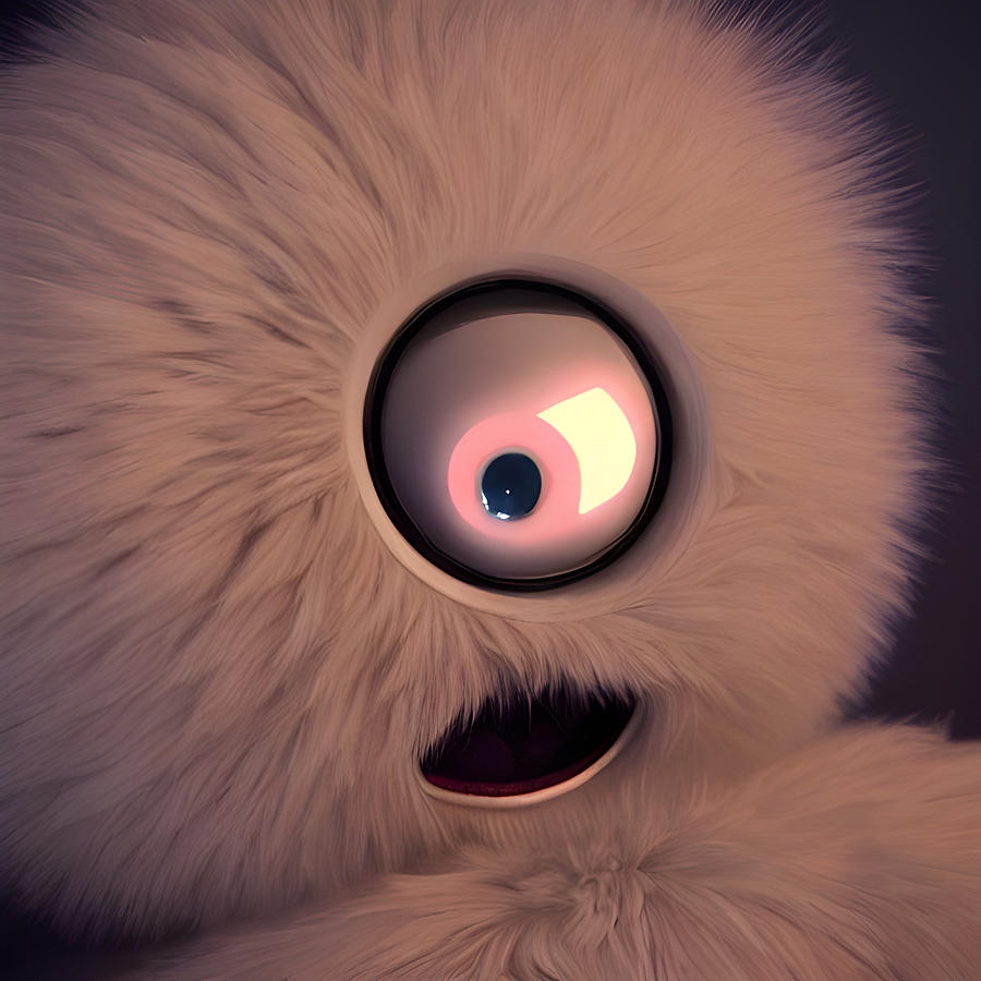 Fluffy Alien Cat Photograph by Daniel Schmelzer - Pixels