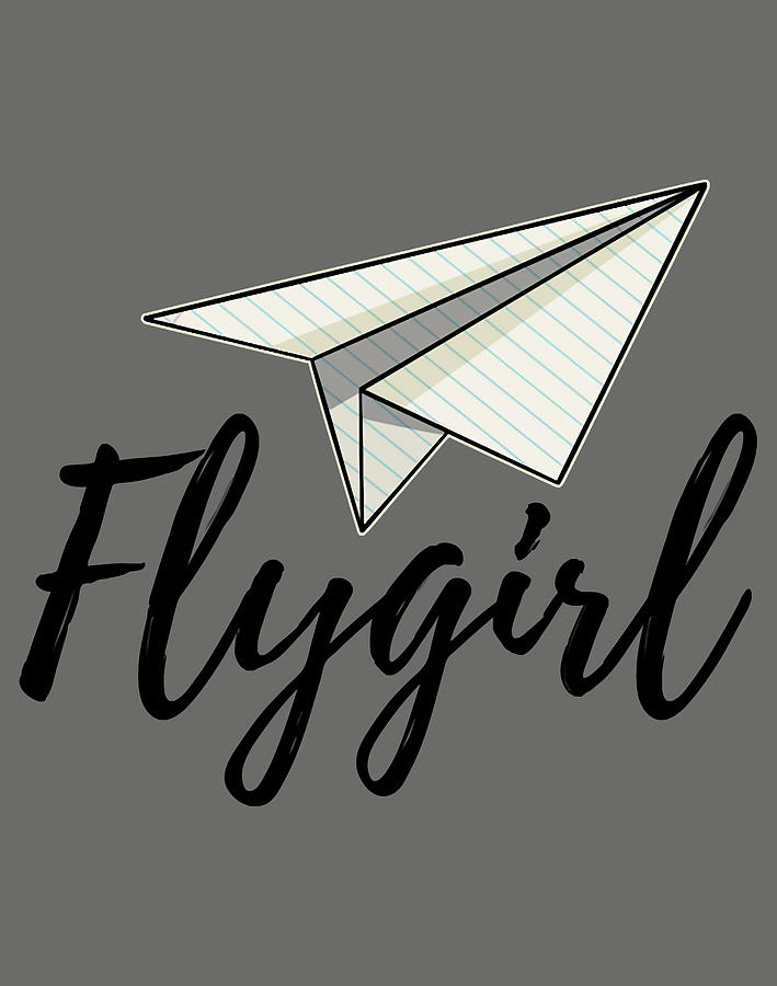 Flygirl Paperplane Digital Art By Khuong Ca Tran Fine Art America